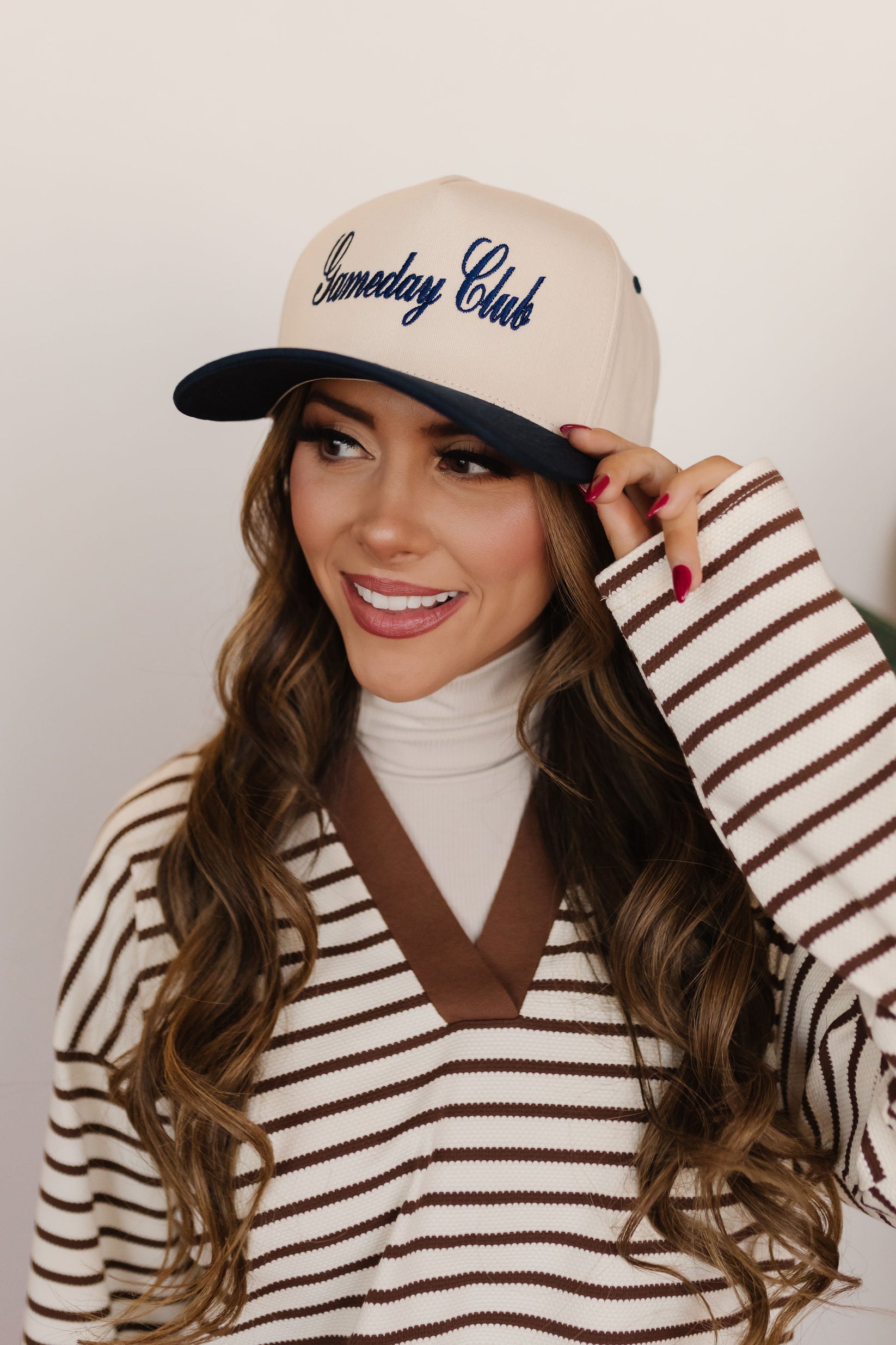 THE GAMEDAY CLUB TWO TONE BASEBALL CAP – Pink Desert