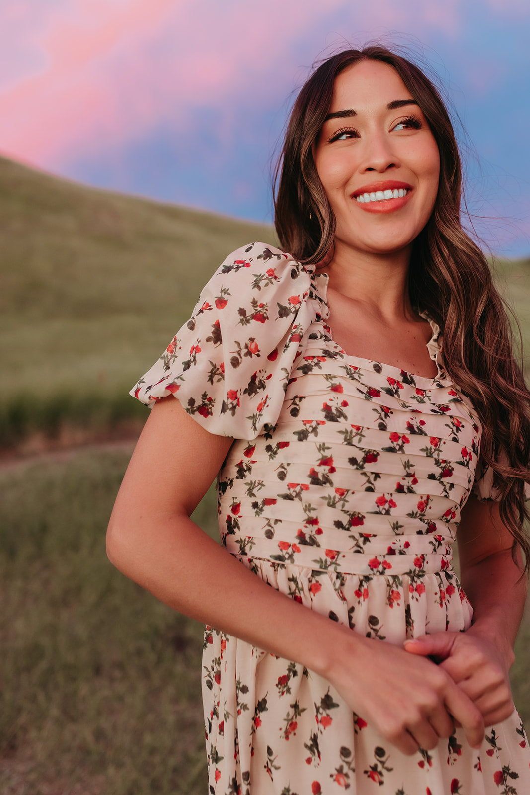 THE ANNALISE MAXI DRESS IN ROSE FLORAL BY PINK DESERT – Pink Desert